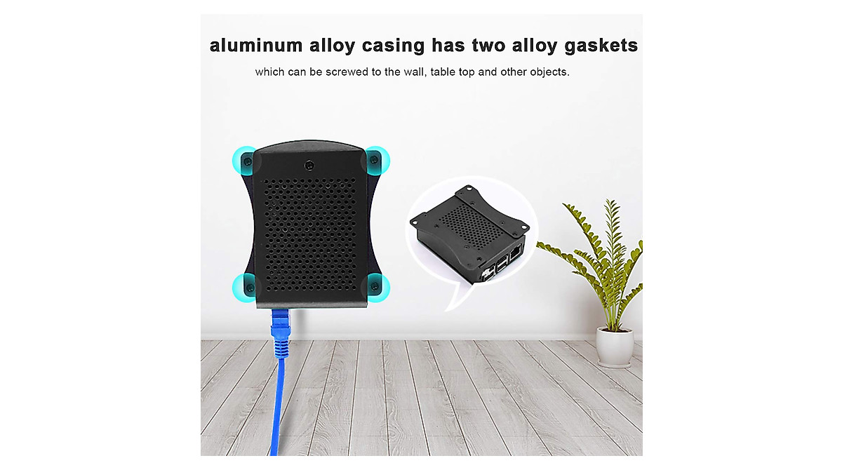 Raspberry Pi Aluminum Case with Fan - MakerFocus