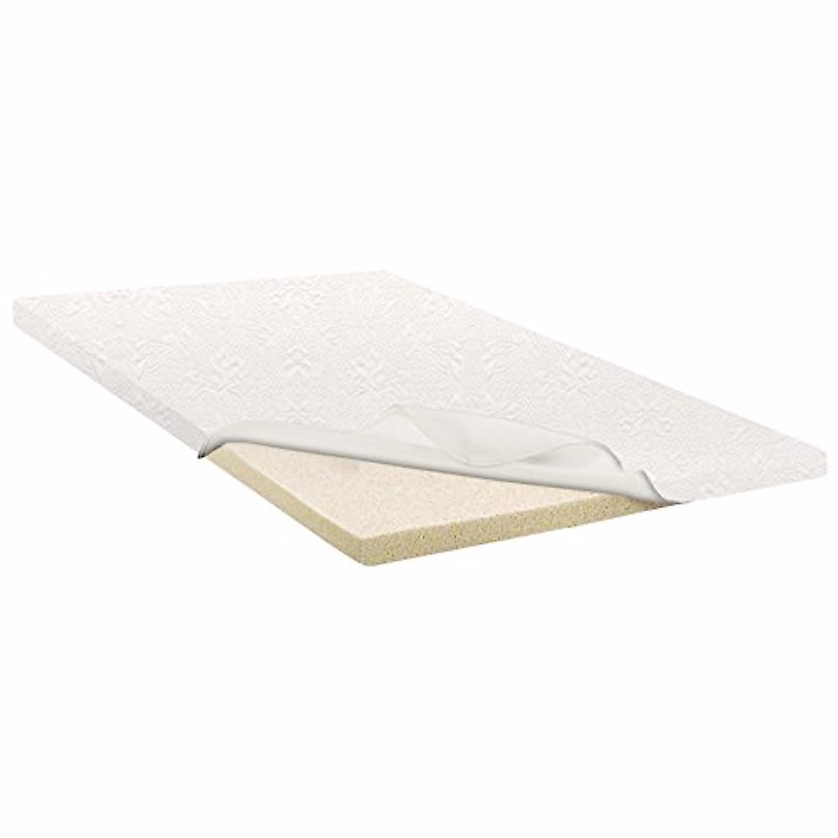 Continental Sleep 2-Inch Foam Topper,Adds Comfort to Mattress, CertiPUR-US Certified, Full, Off White