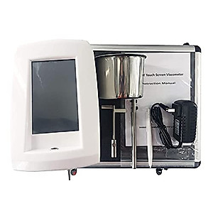 VTSYIQI Stormer viscometer Viscosity Tester Viscosity Meter Paint Ink Viscosity Meter with 5 inch Colorful Touch Screen KU Value Digital rotational viscometer Rotary visometer