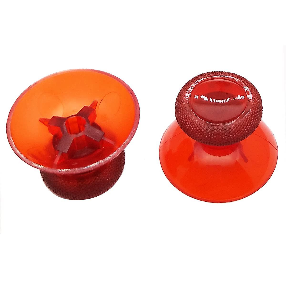 Replacement Thumbsticks,Analog Thumb Sticks Grips for Xbox One Controller - 6PCS (Transparent Red)