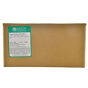 Hardy Diagnostics - U71 Tryptic Soy Broth (TSB), USP, 100 Milliliter Fill, 180 Milliliter Wide Mouth Polycarbonate Jar, Order by the Package of 12, by