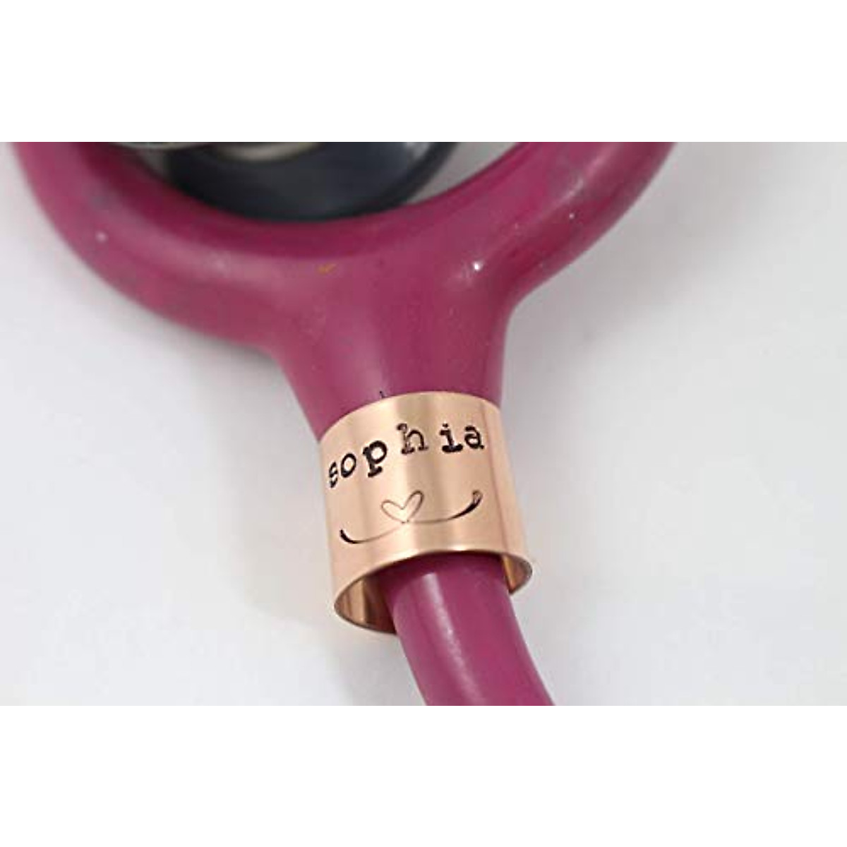 Stethoscope ID Tag - Ring - Littmann - Charm - Personalized Name Tag - Nurse Graduation Gift