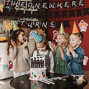 45Pcs Friends Themed Party Decorations Party Supplies Include Banners, Hanging Swirls, Whiteboard Pens, Cake Toppers, Birthday Party Decorations for Friends Fans