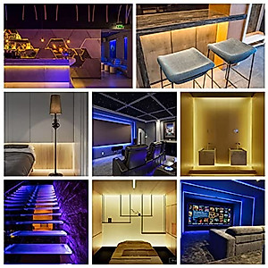 FTVOGUE LED Dimmer Controller, LED Controller 5V - 24VDC, Dimmer Controller, Mini RF Dimmer Controller for TV Table, Counter, Night Table, Plug In Switches, Controller