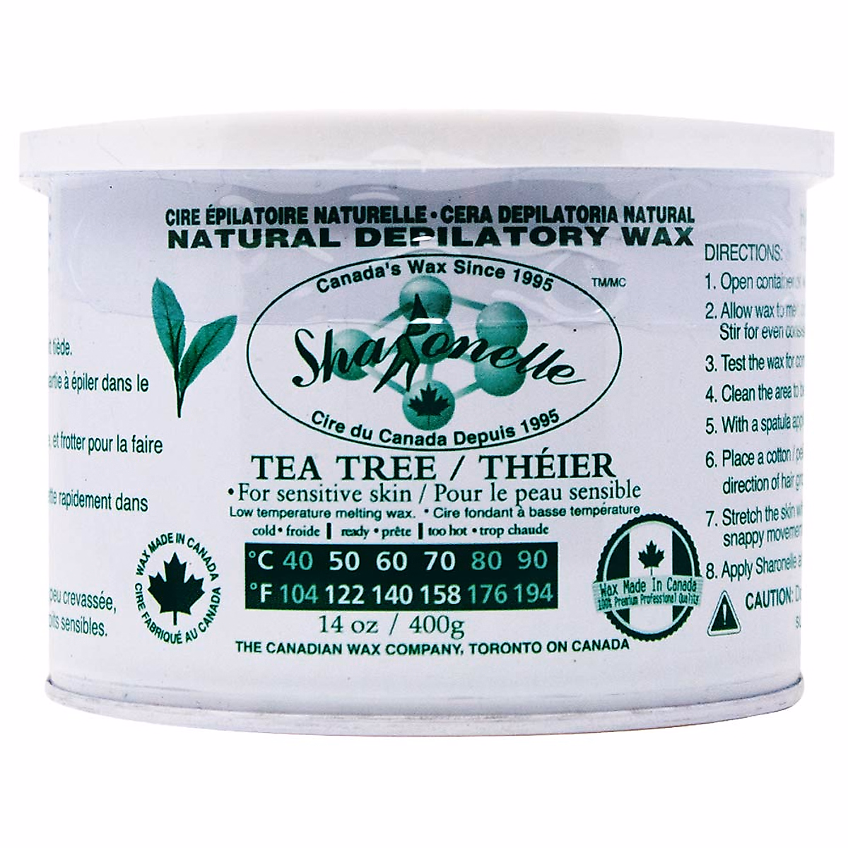 Sharonelle Natural Tea Tree Soft Wax For Sensitive Skin in 14 oz. (1)