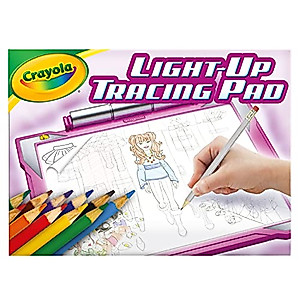 Crayola Light Up Tracing Pad Pink, Gifts & Toys for Girls and Boys, Age 6, 7, 8, 9 [Amazon Exclusive]