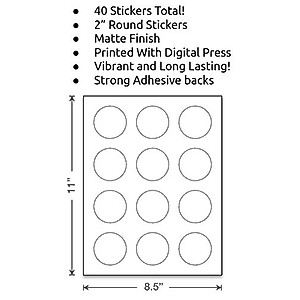 Stripe Ready to Pop Stickers, Faux Metallic Gold, 2 Inches Round - 40 Stickers, Ready to Pop Baby Stickers for Popcorn Baby Shower, Baby Shower Party Favors for Boy or Girl - (Pink)