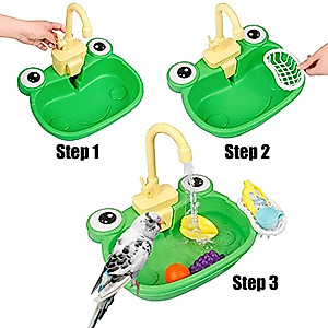 PINVNBY Parrot Bath Tub Bird Automatic Bathtub with Faucet Multifunctional Parakeet Shower Box Bird Bathroom Toys for Small Medium Birds