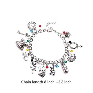 AYJBDGR Universe of Fandoms TV Movies Show Jewelry Anime Cartoons Charm Bracelet Gifts for Women