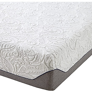 Boyd Sleep 8" RespondaFlex Queen Size Medium Firm Gel Memory Foam Mattress, Cooling Air Flow Layer, and Comfort Support Base, Bed in Box, Fiberglass Free,White