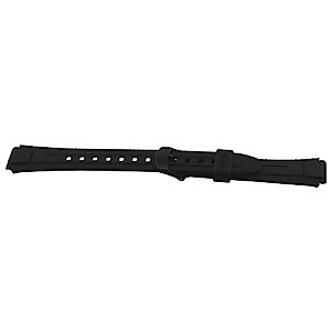 Casio 18mm Black Resin Band 10194983
