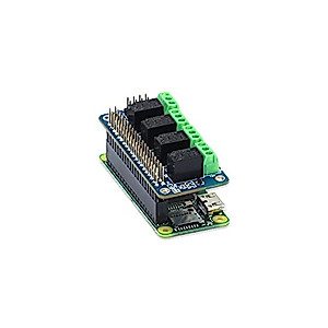 Relay 4 Zero 3V 4 Channel Relay Shield for Raspberry Pi, Relay HAT Expansion Relay Board for Raspberry Pi 4B/3B+/3B/2B/B+/A+/Zero and Zero W | Power Relay Module for Raspberry Pi