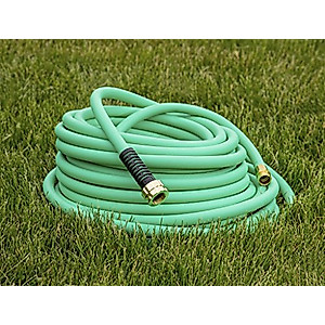 Swan Products SNSS58050 Soft & Supple Easy Coil Water Hose with Crush Proof Couplings 50' x 5/8", Green