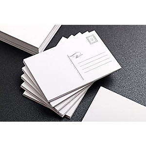 Blank Mailable Postcards Printable, 4x6, Heavy Duty 14pt, Blank Postcards for Art or Printing with Mailing Side for Mailing, Christmas Holiday Postcards. (48ct)