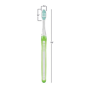 SmileGoods A385 Toothbrush, 38 Tuft, Soft Bristle, 72 Individually Packaged Premium Toothbrushes, Assorted Colors Bulk Pack of 72