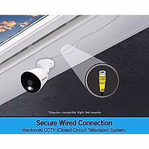 Night Owl 1080p HD Wired Indoor/Outdoor Add-On Cameras with Built-in Motion-Activated Spotlights, 100 ft. of Night Vision, Wide Viewing Angle and Color Night Vision (2-Pack)