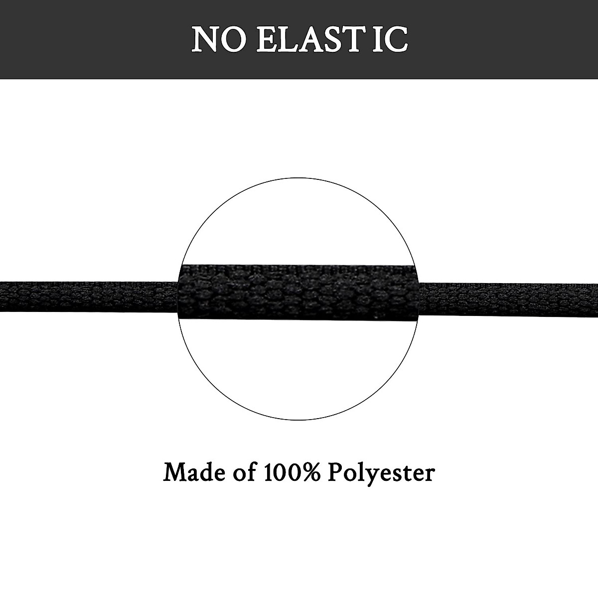 Endoto Shoelaces Replacement Oval Laces for ASICS CONTEND 5/6/7/8, GEL-Contend 4/5/6/7/8, GEL-EXCITE 5/6/7/8/9 Running Sneaker Shoes(Color:Black,Size:70Inch)