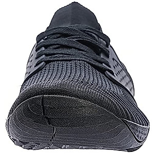 WHITIN Men's Trail Running Shoes Minimalist Barefoot Wide Width Size 11 Toe Box Gym Workout Fitness Low Zero Drop Sneakers Treadmill Free Black 44