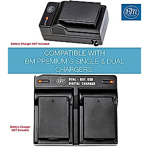 BM Premium 2-Pack of LP-E10 Batteries for Canon EOS Rebel T3, T5, T6, T7, Kiss X50, Kiss X70, EOS 1100D, EOS 1200D, EOS 1300D, EOS 2000D Digital Camera