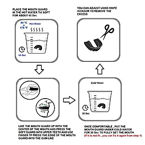 Sports Mouth Guard Adult & Kids Mouth guard sports , Youth Mouth Guard Boxing, Mouth Guard Football, Mouth Guard Basketball Lacrosse MMA Karate Mouthguard Adult (11+) Youth (10-) 2 sizes 6 Pack