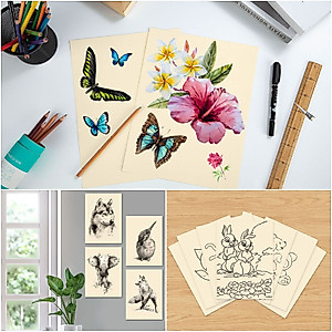 150 Sheets Cream Pastel Color Card Stock Paper, 67lb Cover Medium Weight Cardstock, 8.5 x 11 Inch Paper for Arts Crafts, Coloring, Announcements, Stationary Printing at School, Office, Home(Cream)