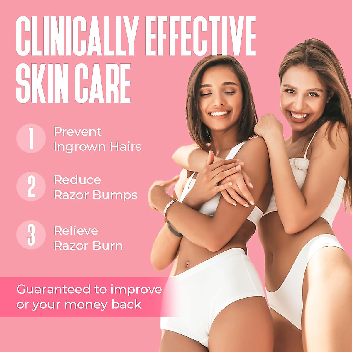 Razor Bump Stopper with Dark Spot Remover, Ingrown Hair Treatment for Bikini Area and Razor Bumps Treatment - Salicylic Acid After Shave Solution for Ingrown Hairs & Razor Burns