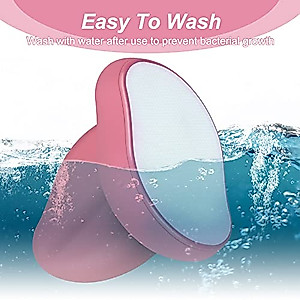 Crystal Hair Eraser,Reusable Crystal Hair Remover Magic Painless Exfoliation Hair Removal Tool, Magic Hair Eraser for Back Arms Legs Fast & Easy Crystal Hair Eraser for Women and Men (Pink)