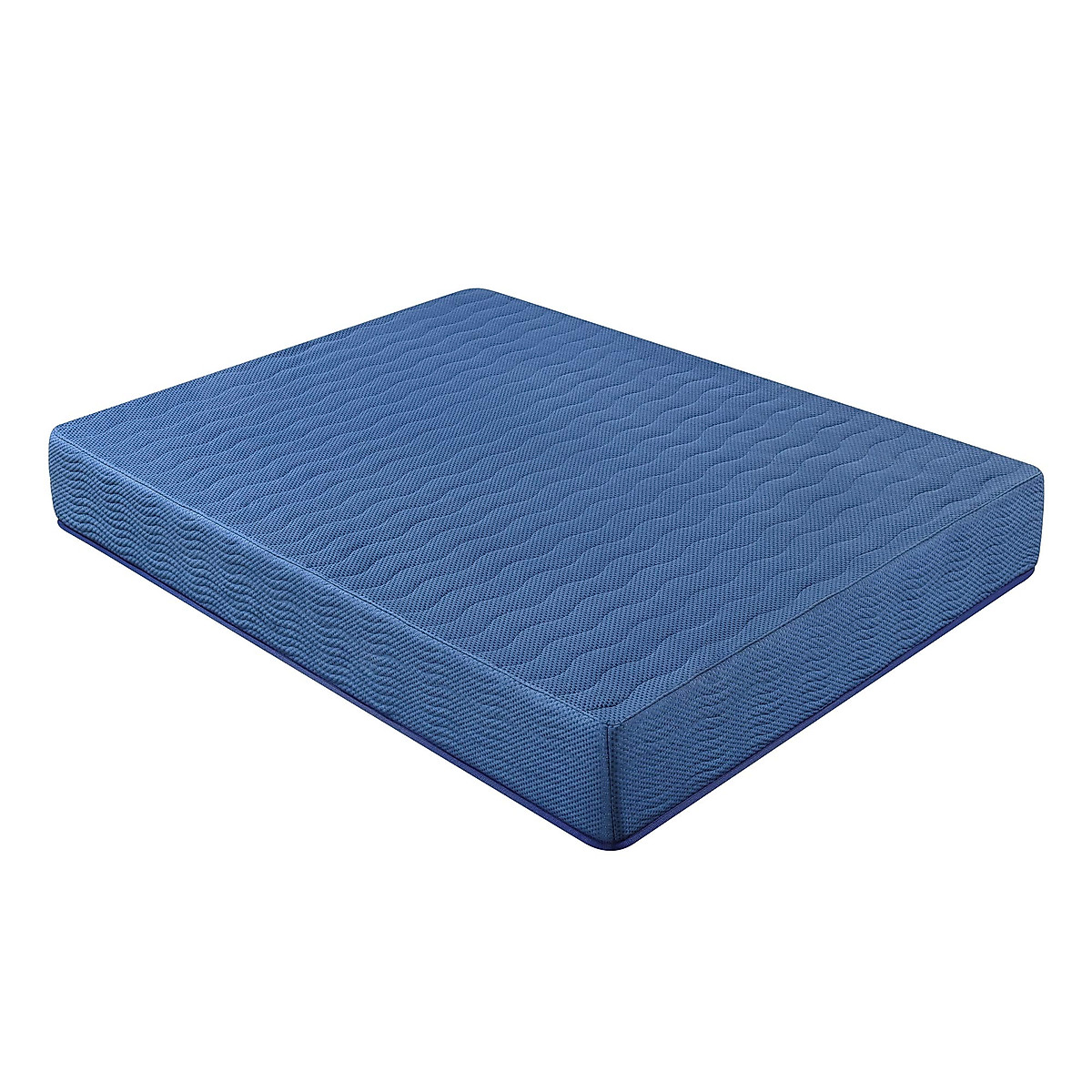 Olee Sleep 10 Inch New Safe Comfort Memory Foam Mattress, Blue, Full