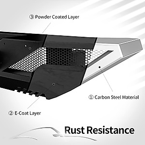 OEDRO Rear Bumper w/Tire Carrier Compatible for 2018-2025 Jeep Wrangler JL & Unlimited JLU (2/4 Doors), Full Width Back Bumper w/Hitch Receiver & D-Rings & Reflective Armor