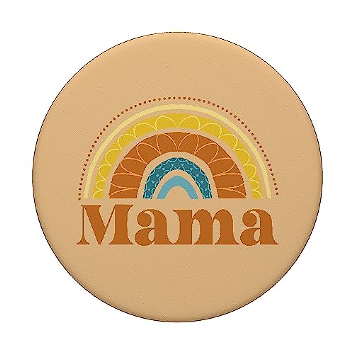 Boho Rainbow Mama Bohemian Aesthetic Matching Family Mom PopSockets Swappable PopGrip
