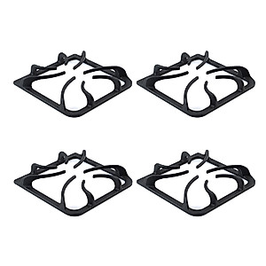 Upgraded 316202405 Grates Replacement for Frigidaire Stove Parts Burner Grate Kenmore Gas Range Parts Cast Iron Surface Grate Set 8.9 x 8.8 inches Frigidaire Gas Cooktop Parts Stove Top Grate 4 Pcs