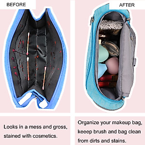 Makeup Brush Covers, Silicone Brush Organizer Case for Makeup Storage and Protect Makeup Bag, 4 Pack Reusable Brush Holders for Travel, Dustproof Brush Protector for Makeup Lovers and Wife