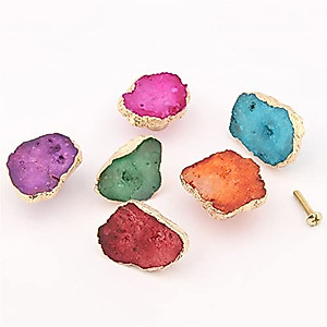 BITACS Crystal Brass Handle Drawer Kitchen Cabinet Closet Door Knob Crystal Drawer Handle (Color : F, Size : As The Picture Shows)