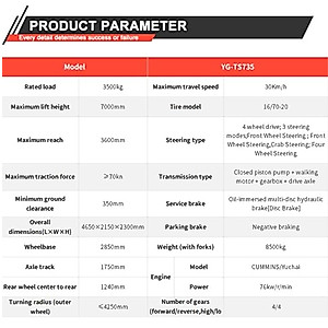 4Ton Telescopic Boom Forklift Loader 10T Telescope Forklift Advanced Telescopic Forklift with Smart Technology for Enhanced Performance and Fuel Efficiency
