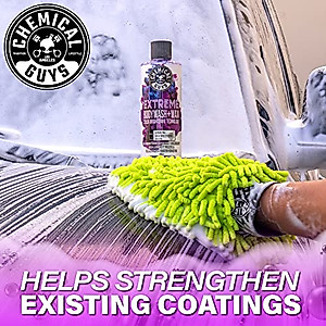 Chemical Guys CWS20764 Extreme Bodywash & Wax Foaming Car Wash Soap (For Foam Cannons, Foam Guns or Bucket Washes) For Cars, Trucks, Motorcycles, RVs & More, 64 fl oz (Half Gallon) Grape Scent
