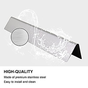 Zemibi Grill Flavorizer Bars for Weber Summit 400 Series, Summit E/S 440/450/460/470, 8 PC Stainless Steel Gas Replacement Parts for Weber 67668 Grill Models, 18" x 1.6" x 1.2"