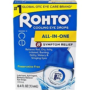 Rohto Eye Drops Cooling R Size Eye Drops Cooling Relief, Clear, 0.4 Fl.Oz