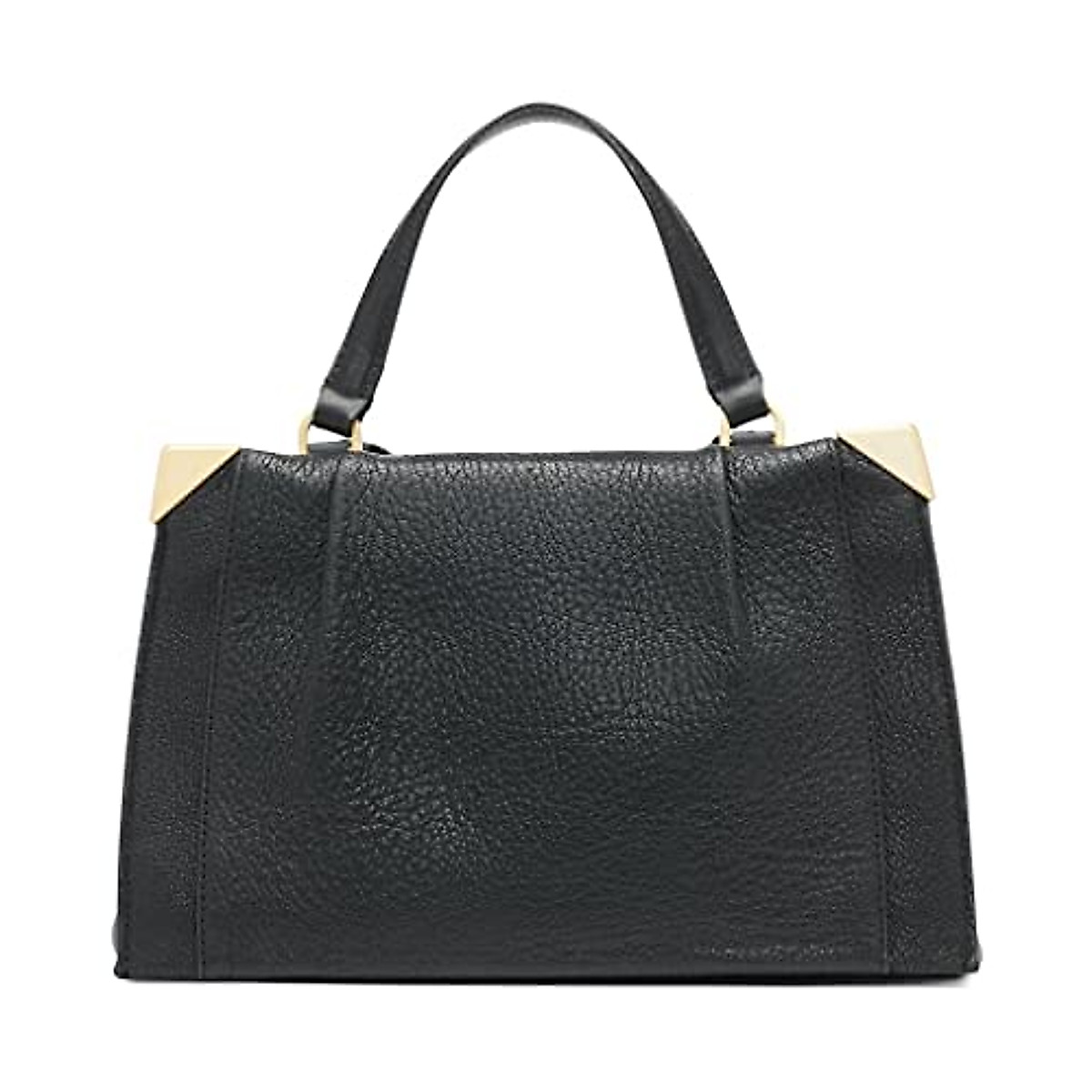 Calvin Klein Fern Triple Compartment Satchel, Black/Gold