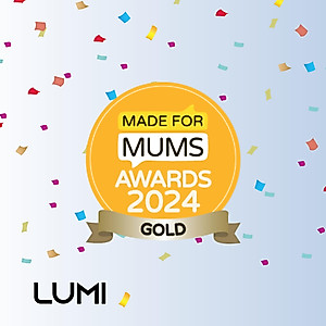 LUMI Portable White Noise Machine | 26 Sounds | 7 Colour Night Light | 55+ Hours Battery Life | Child Lock | Sleep Timer | USB Rechargeable | Sleep Sound Machine Baby | Baby Shusher