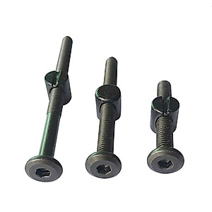 Black Baby Bed Crib Screws Hardware Replacement Kit 15-Set M6x40/50/60/70/80mm Hex Socket Head Bolt and Barrel Nuts Assortment Kit