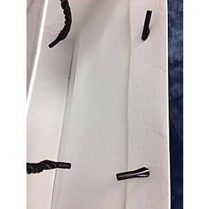 MODEENI 12 Large White Thank You Gift Bag Wedding Thank U Bags with handles 13x10 Paper Shopping Large White Gift Bags Merchandise Premium Quality Elegant Luxury Matte Modern Fancy Retail Clothing Boutique Birthday