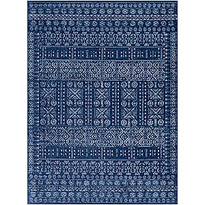 Artistic Weavers Bohemian Moroccan Goldie Area Rug,7'10" x 10',Navy