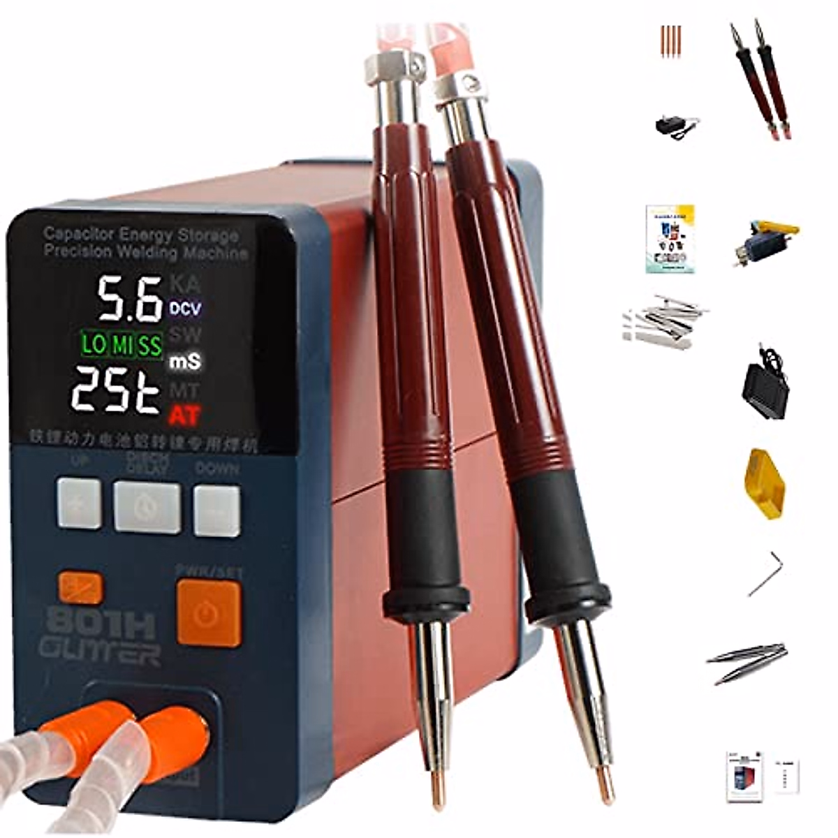 ALSUP 801HCapacitor Energy Storage Pulse Welding Machine, Cordless Spot Welding Machine, 19.8Kw Industrial Energy Storage Battery Welding Machine