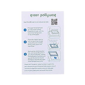 Green Pollywog - Extra-Large Clean Touch Inkless Ink Pad for Pets | Pawprints for Dogs & Cats Non-Toxic | Paw Print Stamp Kit | Dog Paw Print Kit | Cat Footprint Keepsake (2-Pack)