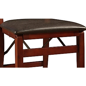 Linon Keira Pad Folding Chair, Set of 2, Engineered Wood