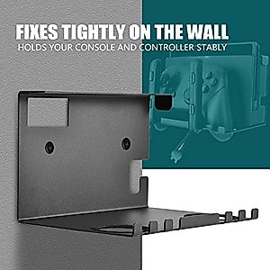 SALUTUY Switch Wall Mount, Switch Stand Safe and Convenient Maintain A Clean and Organized Desktop,for Game Host