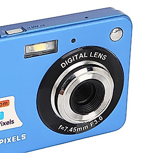 4K Digital Camera with 2.7in LCD Display, 48MP 8X Zoom Digital Camera, Anti Shake Vlogging Camera for Photography Continuous Shooting, with Fill Light (Blue)