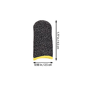 Gaming Finger Sleeve Grip Gloves Thumb Protector Game Sweat- Resistant Finger Mobile Phone s Finger Covers High Sensitivity Screen Finger Sleeves Thumb Protector Game Finger Sleeve