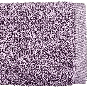 Amazon Basics Fast Drying, Extra Absorbent, Terry Cotton Washcloth, Pack of 24, Petal Pink, Lavender, White, 12" x 12"