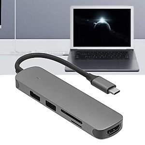 TypeC Docking Station,5in1 Hub TypeC Hub,TypeC to High Definition Multimedia Interface USB Docking Station Converter Adapter.